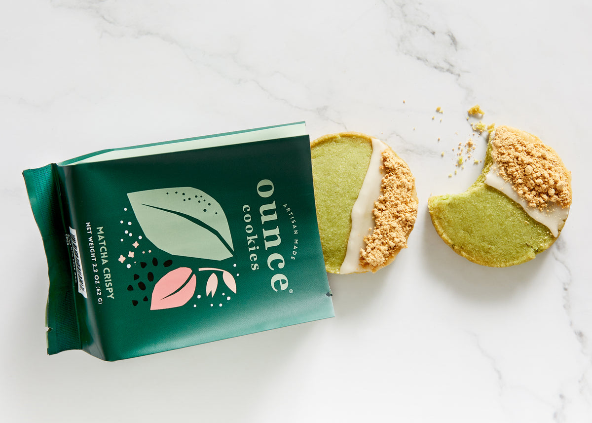 Matcha Crispy – Ounce Cookies